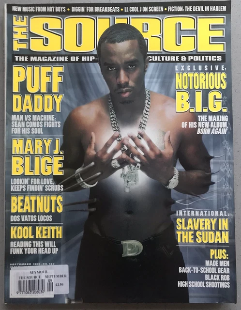 THE SOURCE MAGAZINE - Sept 1999 Issue #120 Puff Daddy, Mary J Blige ...