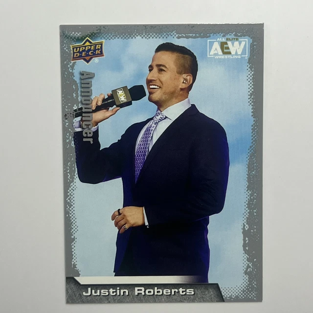 2022 UPPER DECK AEW Justin Roberts Announcer #96 EUR 2,20 - PicClick FR