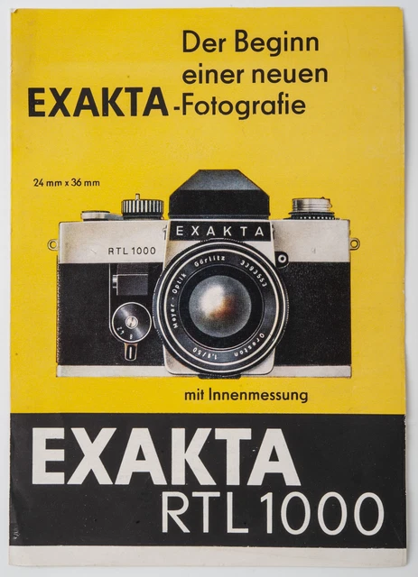 MAGAZINE EXAKTA RTL1000 24X36 Brochure EUR 25,20 - PicClick FR