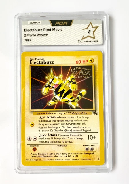 ELECTABUZZ FIRST MOVIE Promo Wizards 1999 carte Pokémon card rare PCA 8 ...
