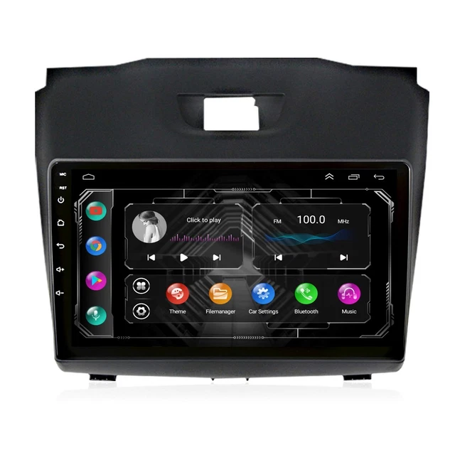 9& ANDROID 14 DAB Radio Head Unit GPS Sat Nav BT CarPlay For Isuzu D ...