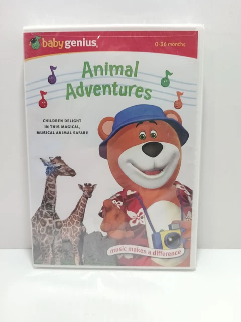 BABY GENIUS ANIMAL Adventures DVD W/Bonus CD $8.00 - PicClick CA