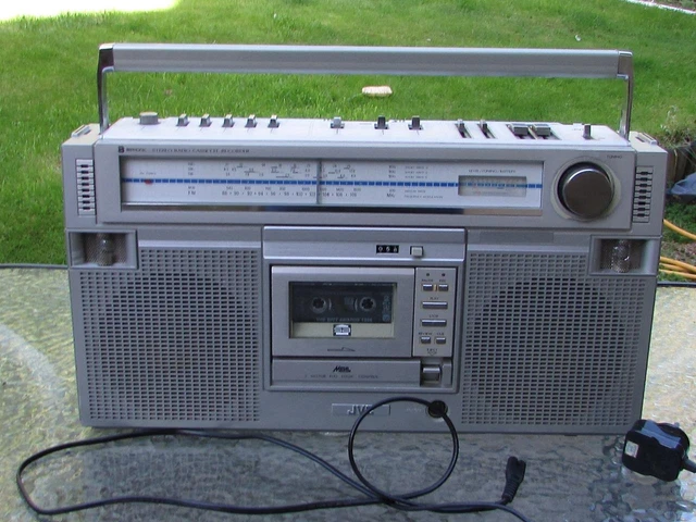 JVC RC-M60JW GHETTO Blaster Boombox Stereo Radio Cassette Player ...