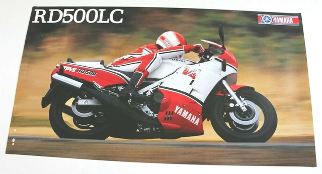 AFFICHE POSTER MOTO YAMAHA RD500LC RD 500 RDLC YPVS V4 bis printed in ...