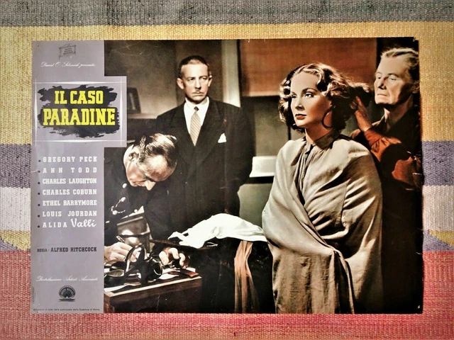 FOTOBUSTA IL CASO PARADINE Peck ALIDA VALLI Hitchcock The Case Poster 1 ...