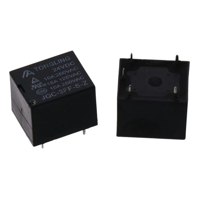 5PCS JQC-3FF-S-Z ELECTROMAGNETIC Power Relay DC 24V PCB Power Relays For Home $12.87 - PicClick AU