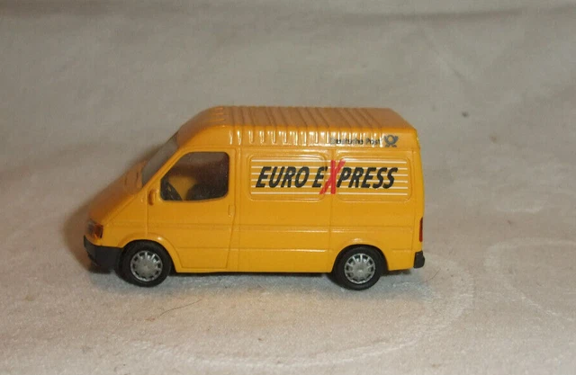 2/24 D3 RM Rietze Ford Transit Kasten Deutsche Post Euro Ex. Modellauto ...