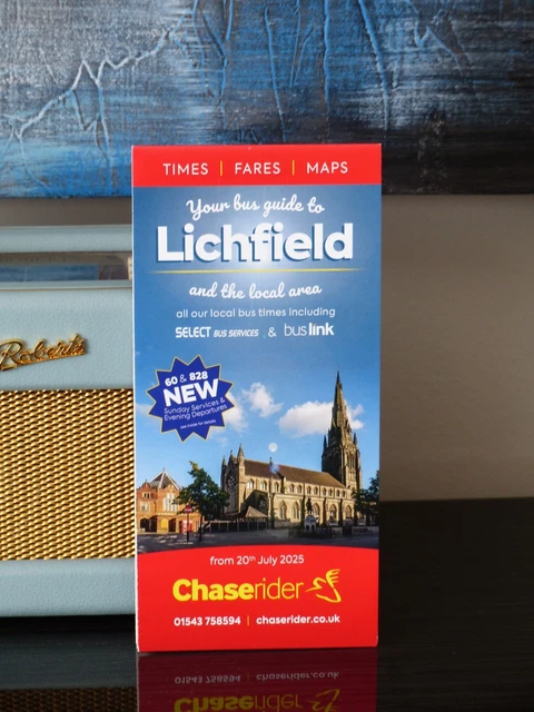 JULY 2025 LICHFIELD Bus Timetable With New Sunday Service & Evening ...