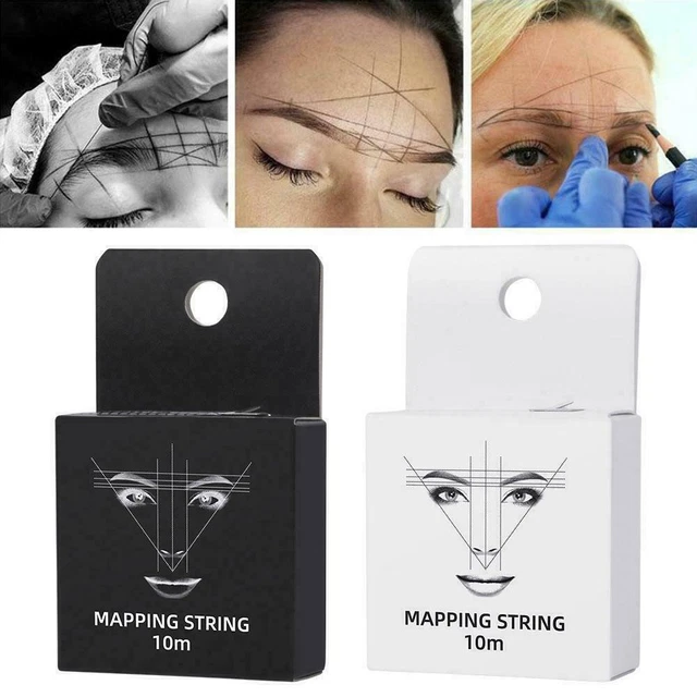 NATURAL PRE INKED Eyebrow Mapping String Thread Brow Marker ... NATURAL PRE INKED Eyebrow Mapping String Thread Brow Marker ...