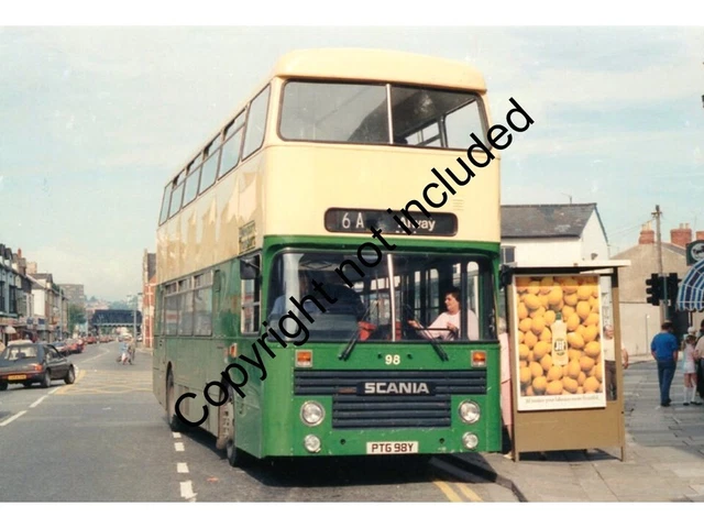 BUS PHOTO: NEWPORT Scania Br112 98 Ptg98Y £1.25 - PicClick UK