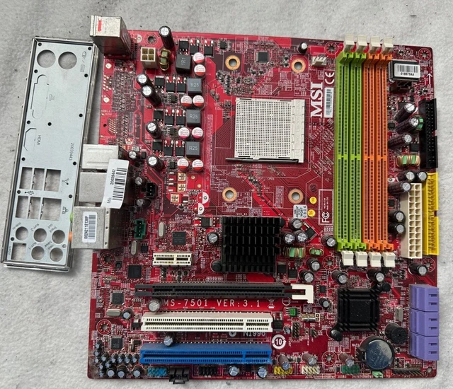 CARTE MÈRE MICRO ATX MSI MS-7501 3.1 AMD 780G AM2 EUR 35,90 - PicClick FR