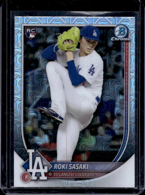 2025 BOWMAN ROKI Sasaki Mega Box RC Refractor Rookie #12 Dodgers $1.36 ...
