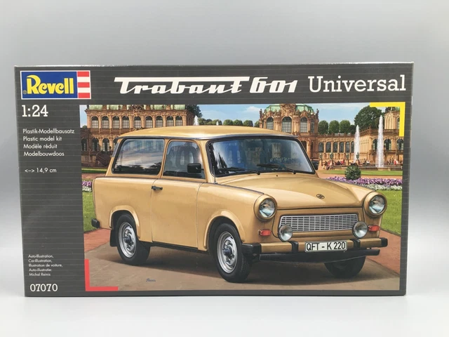 MODELLINI AUTO 1:24 Revell kit modellismo Trabant 601 universale IMBALLO ORIGINALE EUR 5,50 ...