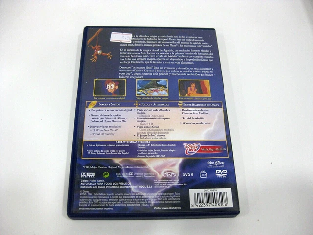 ALADDIN DVD WALT Disney Animation (Edition Special 2 Discs) £21.34 ...
