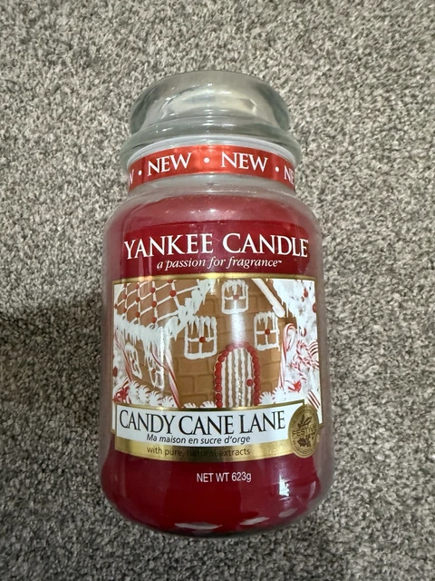 YANKEE CANDLE LARGE Jar - Candy Cane Lane £42.30 - PicClick UK