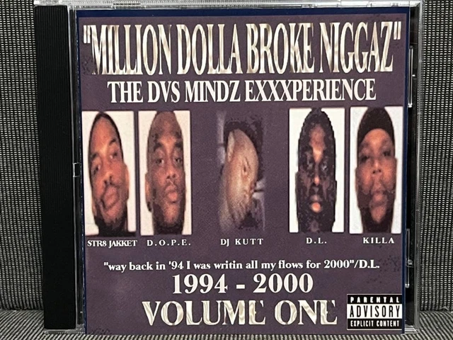 DVS MINDZ MILLION Dolla Broke Niggaz CD 2000 État : Hip-Hop endommagé ...