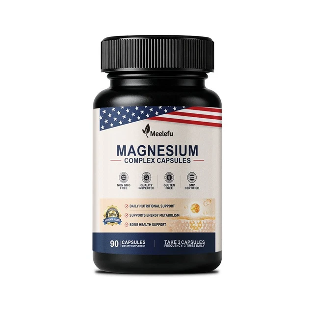 TRIPLE MAGNESIUM COMPLEX Capsules Magnesium Glycinate Food Supplement £ ...