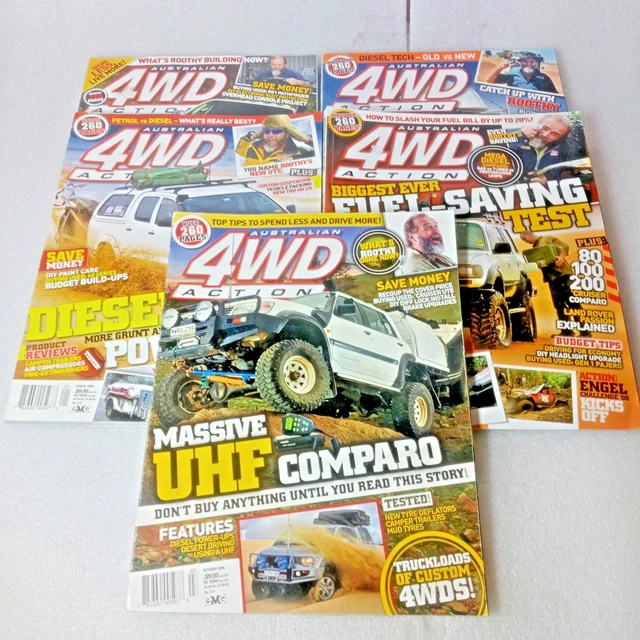 5 X 4WD Action Magazines Travel Australia Guides Destinations Mixed Lot ...