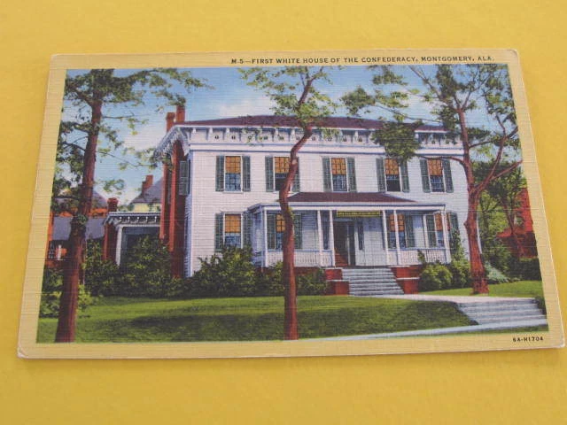 FIRST WHITE HOUSE of the Confederacy Montgomery ALA US Postcard $4.99 ...