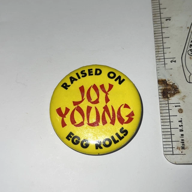 VINTAGE GROCERY STORE Employee Joy Young Egg Rolls Pinback Button £7.41 ...