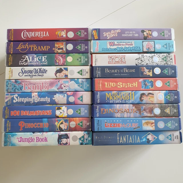 18 VHS WALT Disney Classic Bundle Job Lot £16.32 - PicClick UK