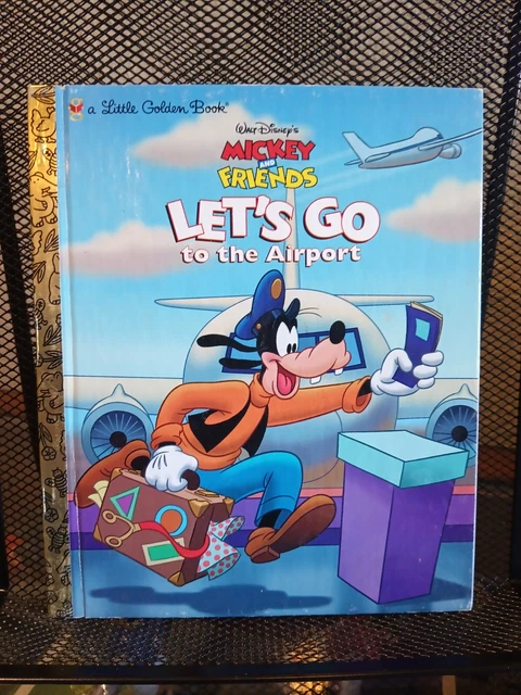 WALT DISNEY'S LET'S Go to the Airport Little Golden Book First Edition ...