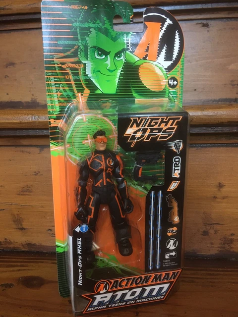 ACTION MAN ATOM Night Ops AXEL MANNING 2005 Hasbro Action Figure *Brand ...