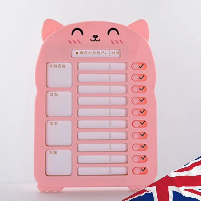 DAILY ROUTINE CHART Detachable Daily Task Planning Board Essential Habit Tracker £8.88 - PicClick UK