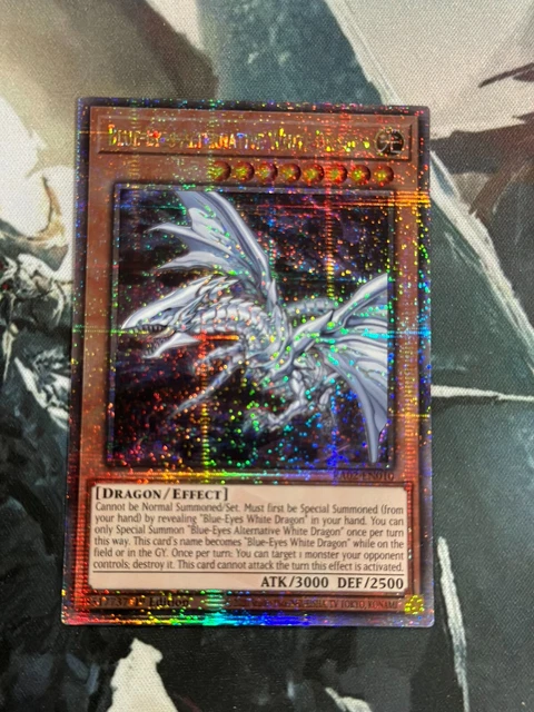 YUGIOH BLUE-EYES ALTERNATIVE White Dragon Quarter Century Secret Rare ...