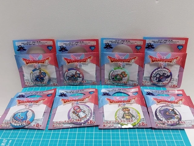 DRAGON QUEST I Ii Lawson Store 100 Can Badge 8 Pieces At Once £38.69 ...
