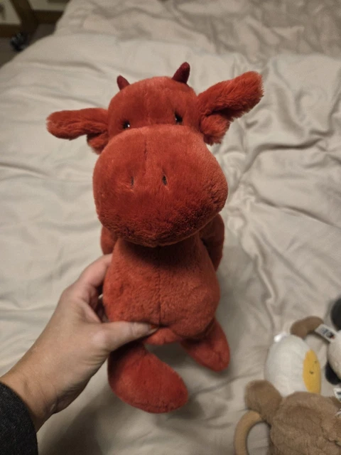 BASHFUL RED DRAGON jellycat. 22cm Size. In Great Condition. £21.50 ...