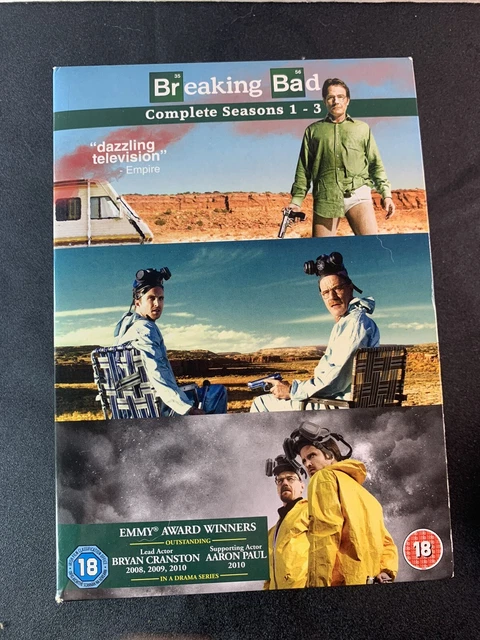 BREAKING BAD-COMPLETE SEASON 1-3 TV series DVD boxset 11 disc set 33 ...