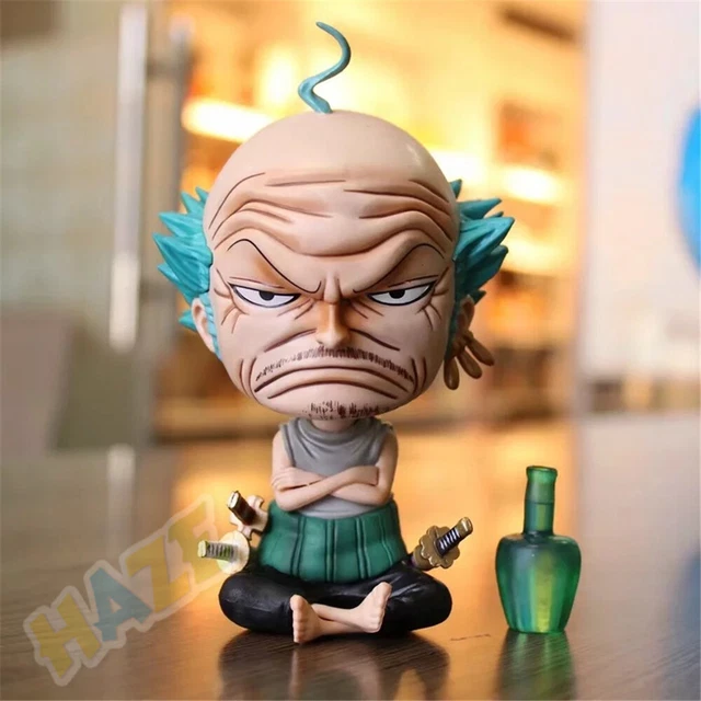 ONE PIECE RORONOA Zoro Old Man Sitting 14 cm figurine modèle jouet sans ...