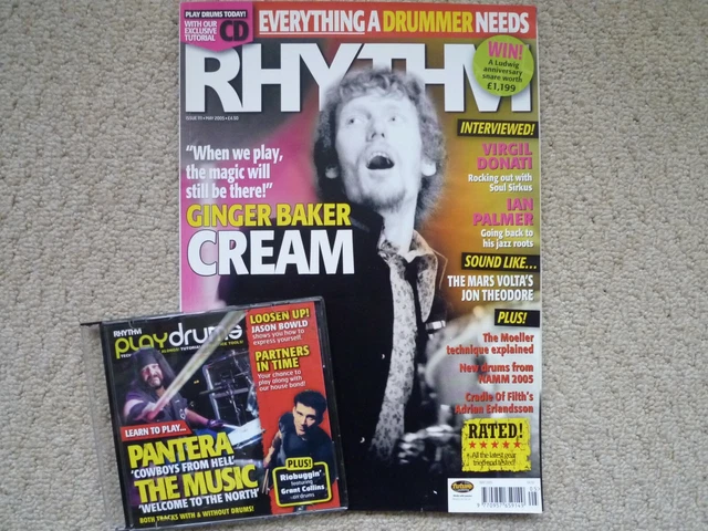 RHYTHM MAGAZINE GINGER Baker Cream Issue 111 May 2005 Includes Cd EUR 8 ...