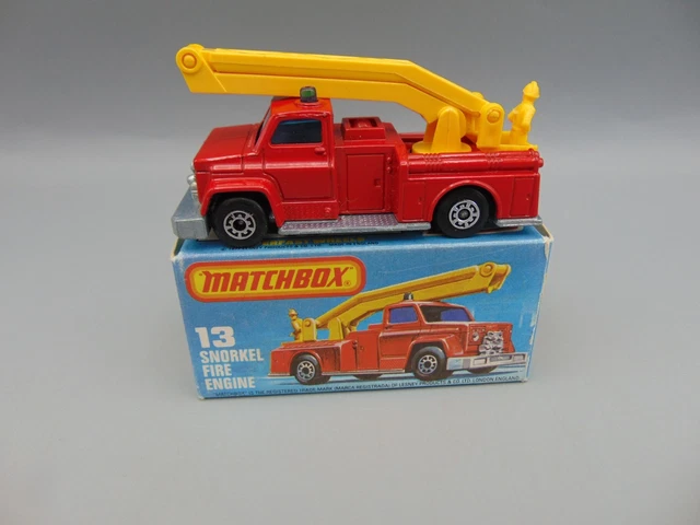 MATCHBOX SUPERFAST 13 Snorkel Fire Engine - Original Vintage Model £19. ...