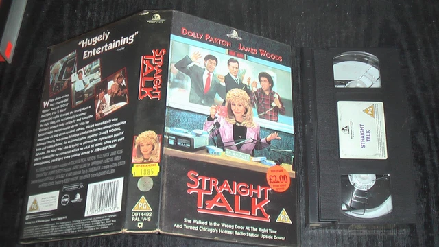 STRAIGHT TALK VHS Video Big Box Ex Rental PAL Touchstone Pictures £4.99 ...