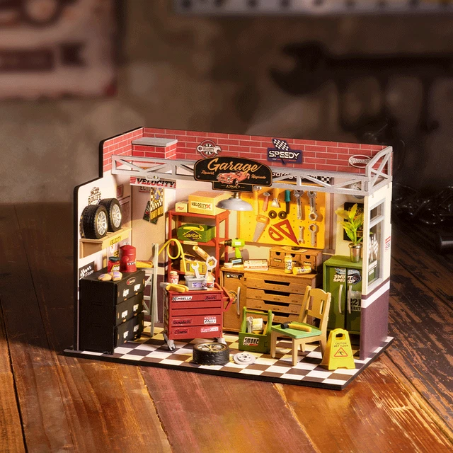 ROLIFE GARAGE WORKSHOP DIY Miniature House Kit DG165 3D Puzzle £34.89 ...