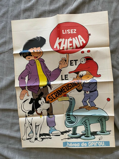 INTEGRATORE SPIROU N° 1958 Poster Gos Khena E Il Scrameustache Buono ...