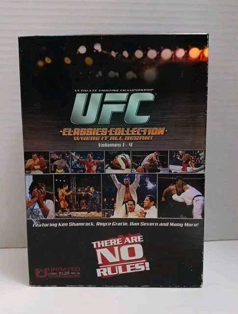 UFC CLASSICS COLLECTION DVD Box Set Vol Volumes 1-4 Uncut $19.99 - PicClick