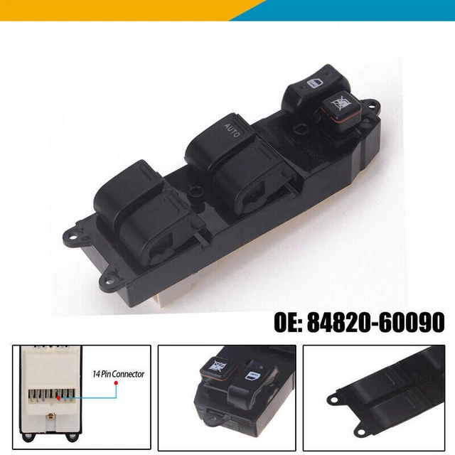 FOR TOYOTA HILUX Tacoma Master Power Window Switch Left Driver Side ...