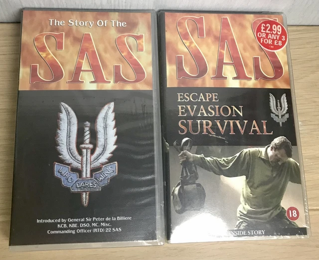 THE STORY OF the SAS (VHS) video Escape Evasion Survival. Brand New And ...