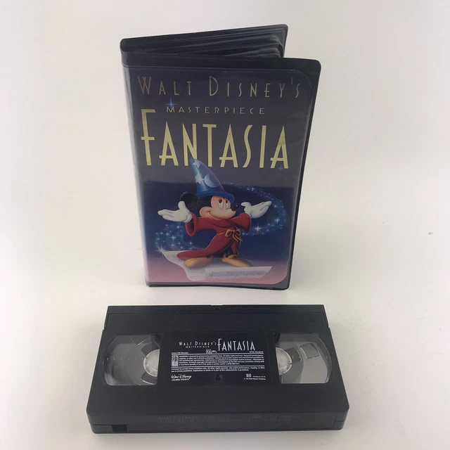 WALT DISNEY'S MASTERPIECE Fantasia VHS Black Clamshell Case Vintage ...