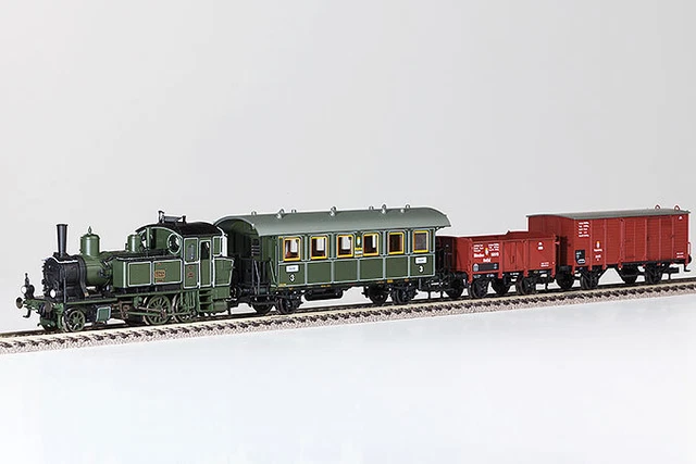 FLEISCHMANN H0 481102 Ep.I GmP BAYERN Dampflok Pt2/3 + 3 Wagen NEU OVP ...