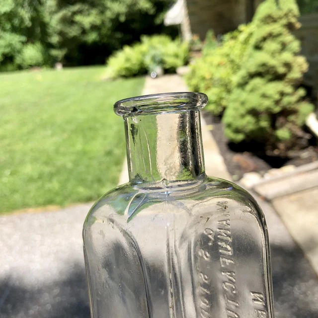 BLOWN MEDICINE BOTTLE G S Stoddard & Co Manufacturing Chemists New York ...