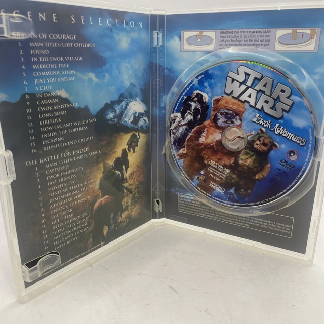 STAR WARS EWOK Adventures Caravan of Courage & Battle for Endor (DVD ...