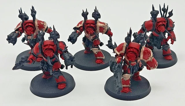 TERMINATORS KHORNE WORLD Eaters Chaos Space Marines Warhammer 40K peint ...