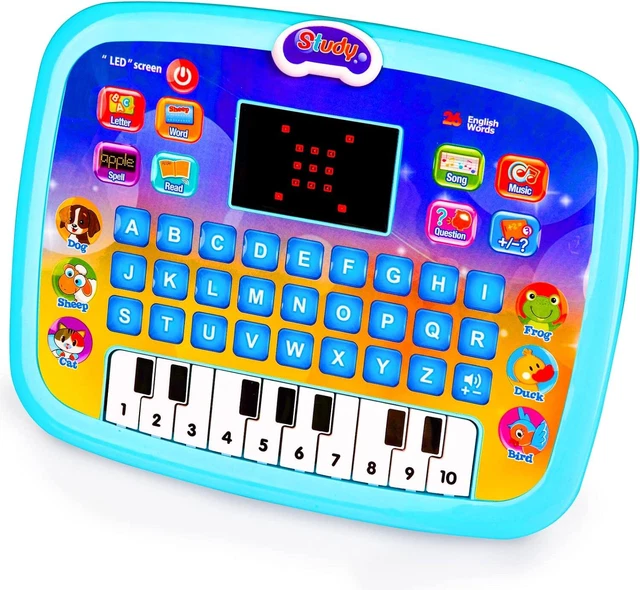 CELECSTAN EDUCATIONAL TABLET Toy for Kids to Learn Music, Alphabet ...