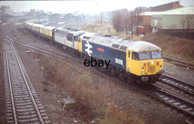 35MM RAILWAY SLIDE - BR Diesel Loco Class 56. 56078 / 070 @ Chester £3.25 - PicClick UK