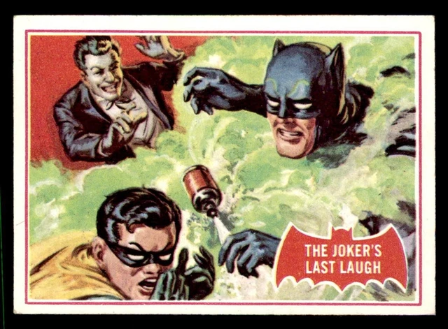 1966 TOPPS BATMAN A Series chauve-souris rouge #26A The Joker's Last ...