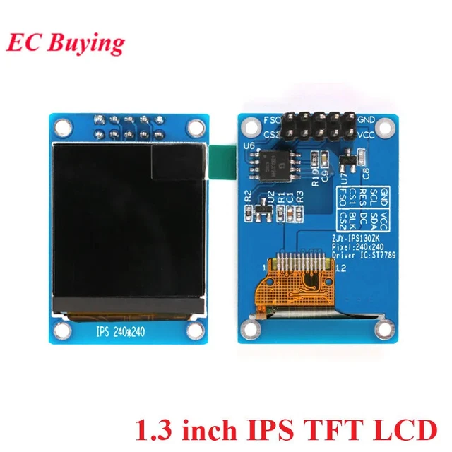 1.3& IPS TFT LCD Display Module 240x240 SPI ST7789 10Pin Arduino $7.76 ...